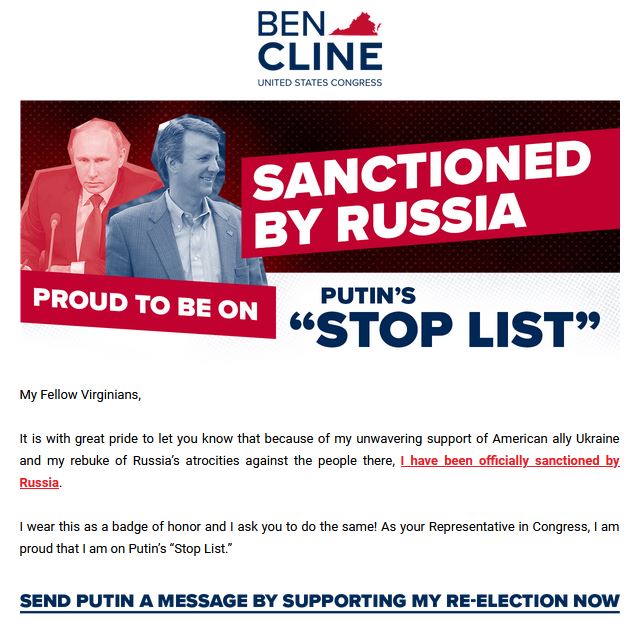 You and everyone else, Congressman – Cline Watch