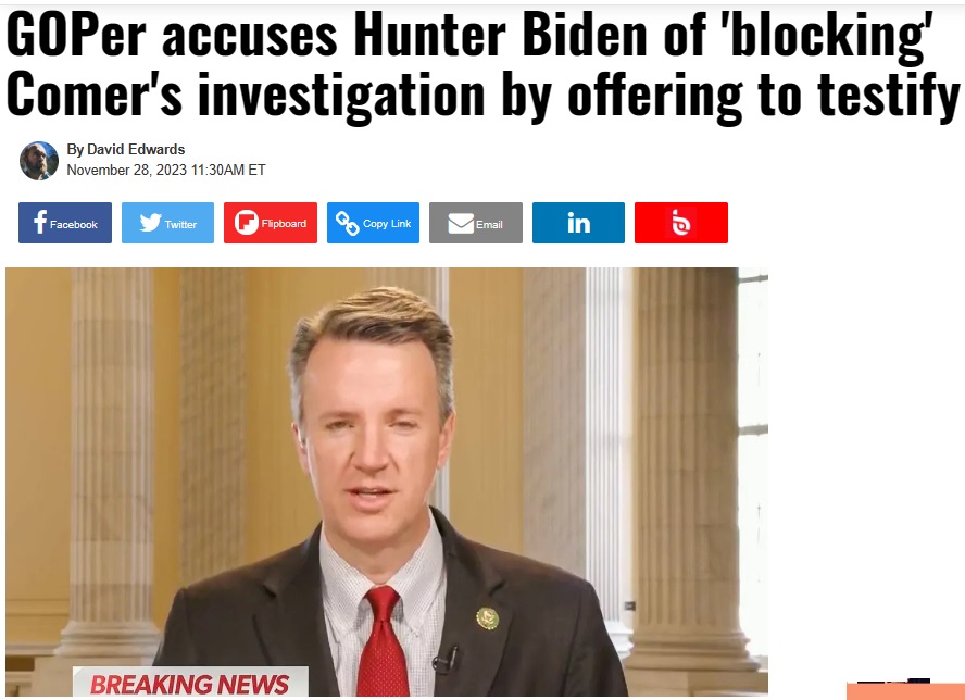 Hunter Biden calls Cline’s bluff – Cline Watch