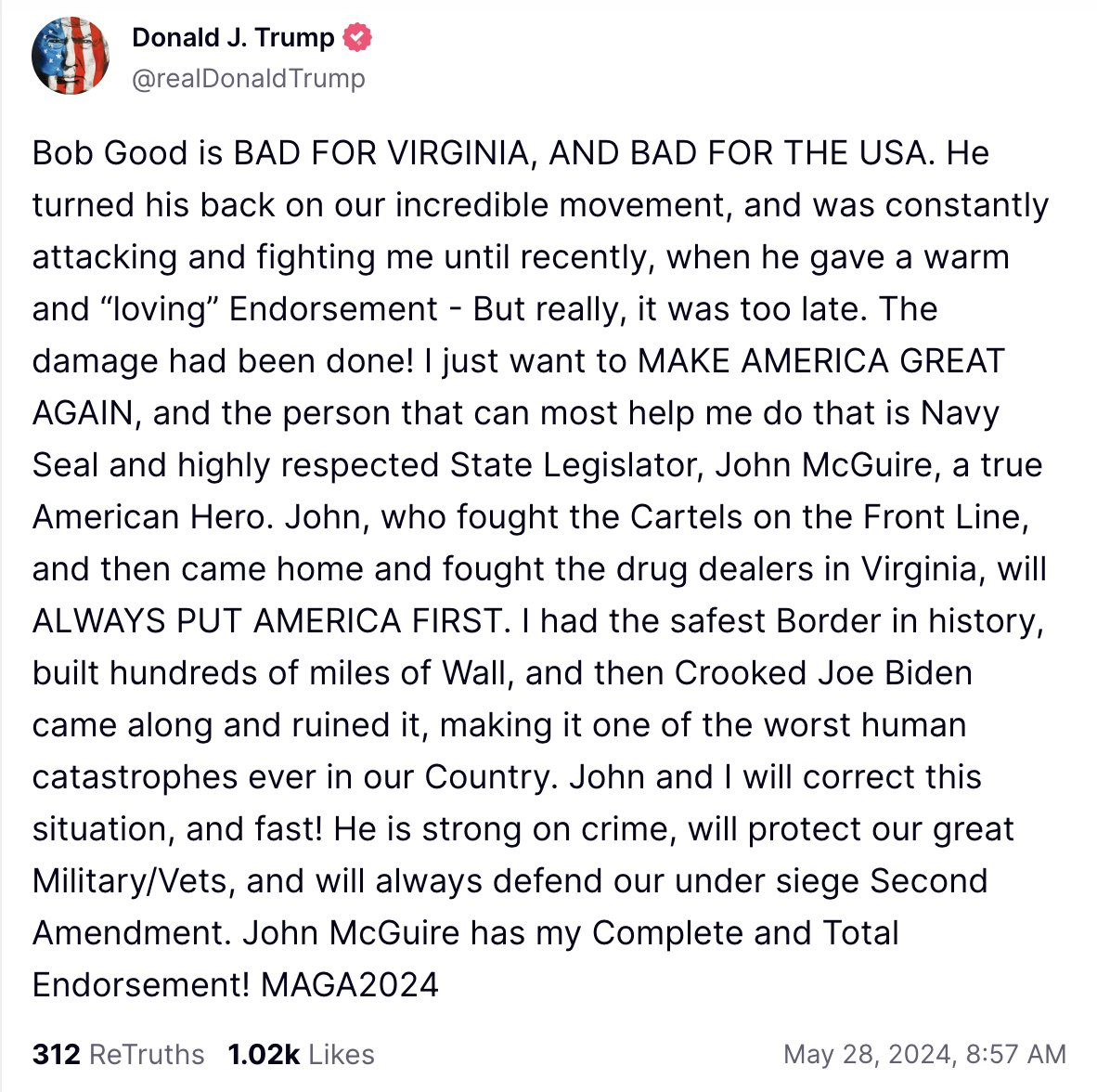 Cline Watch – Tracking Virginia's Sixth District Congressman